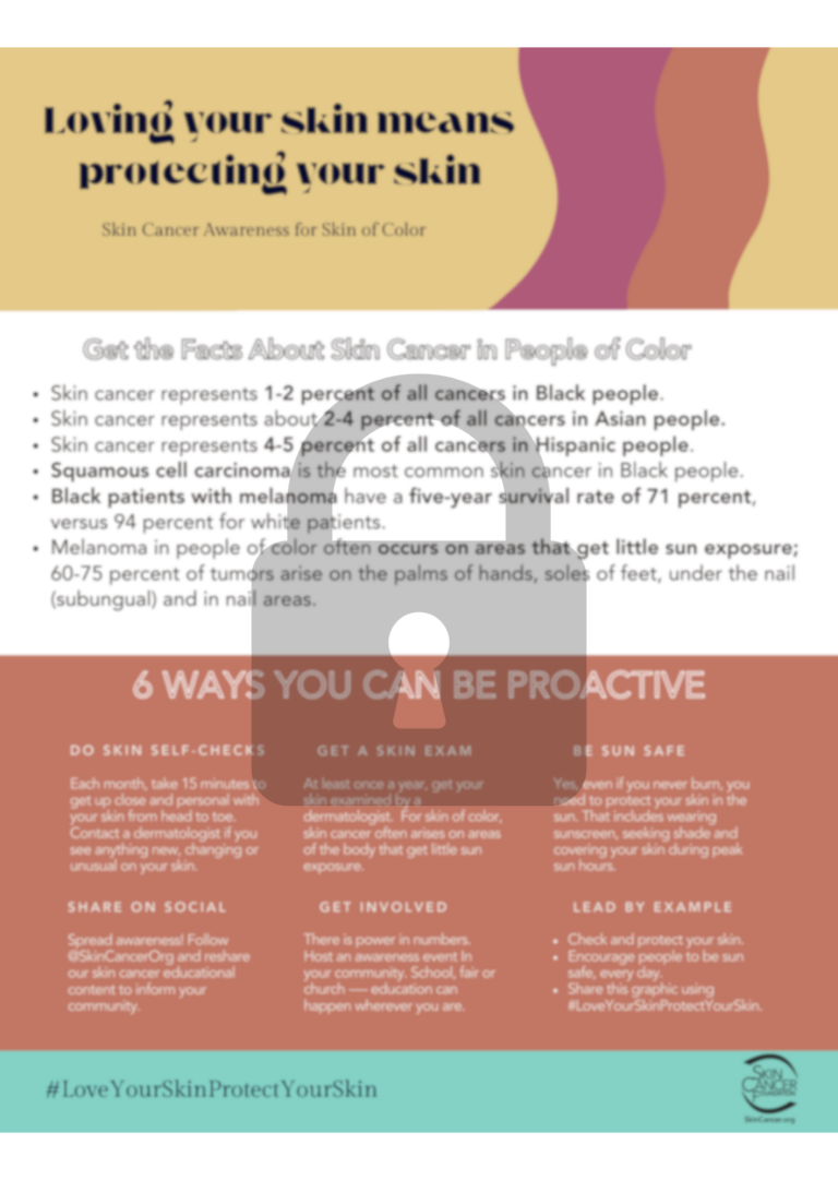 Skin Cancer in Skin of Color